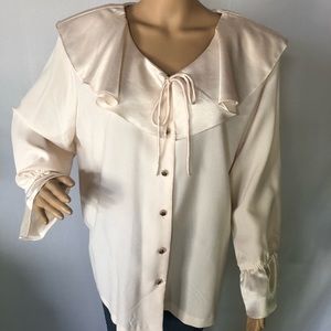 Tops | Shell Kepler Blouse Long Sleeves Sz 1x | Poshmark